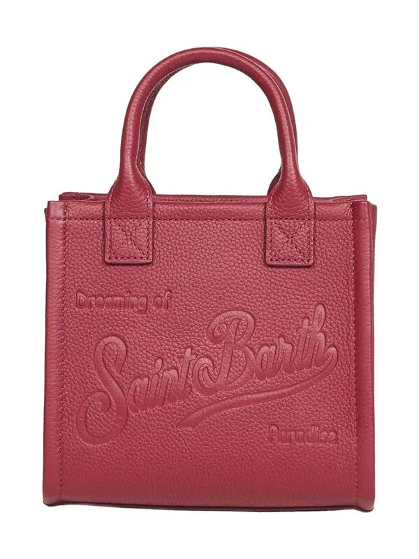 MC2 SAINT BARTH Grained Leather Tote Bag - Red