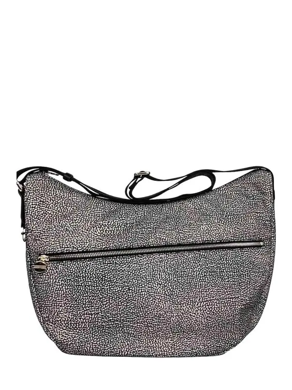 Borbonese Luna Medium Shoulder Bag - Black