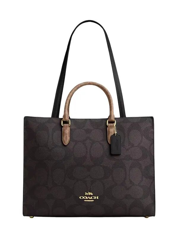 COACH Maggie Printed Tote Bag - Black