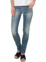 Emporio Armani Logo Print Denim Jeans - Blue