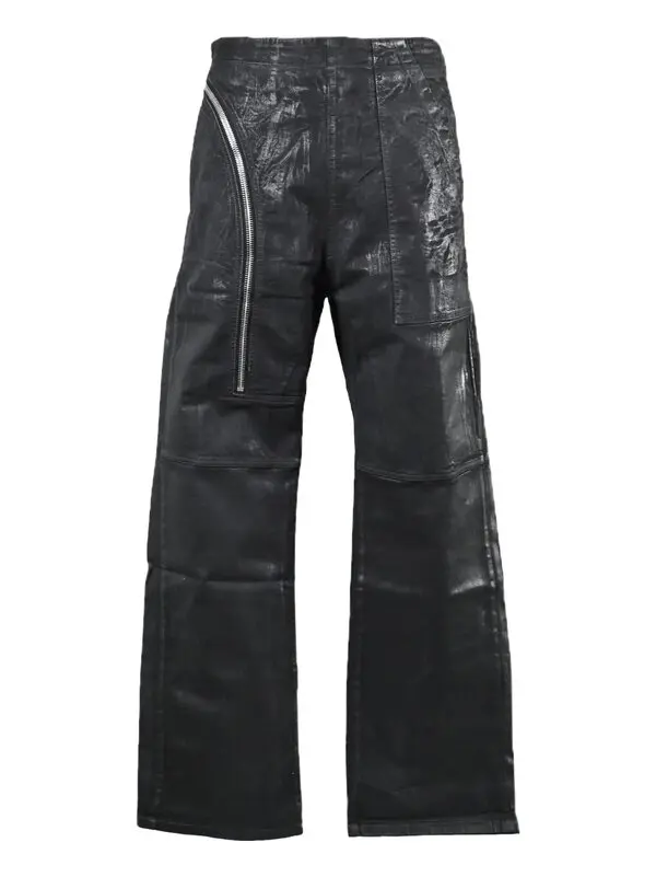 Rick Owens Zipper Detailed Casual Pants - Black
