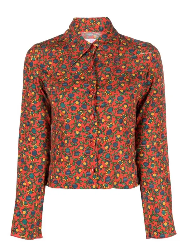 ERL Long Sleeve Printed Shirt - Green