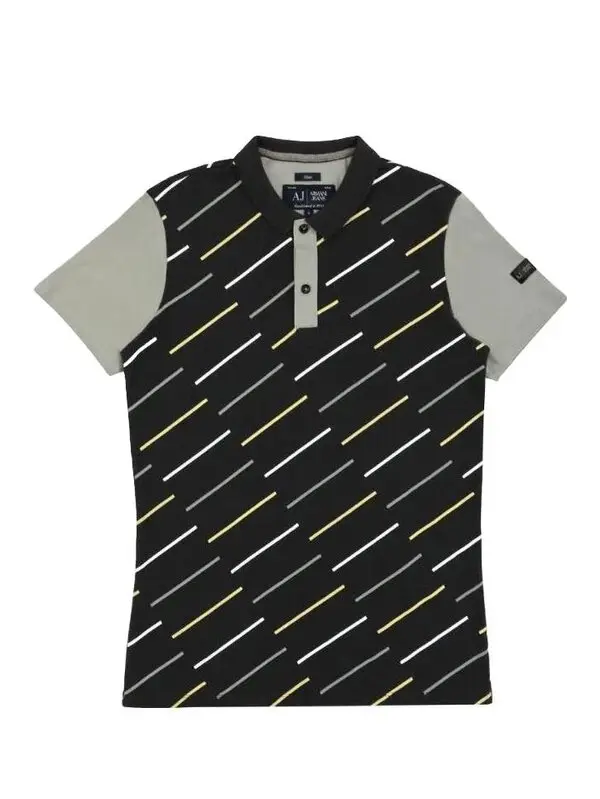Emporio Armani Logo Polo Shirt - Black