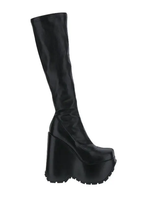 Versace Knee-high Platform Boots - Black