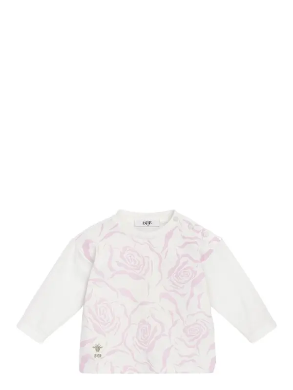 Dior Embroidered Long Sleeve T-shirt - White