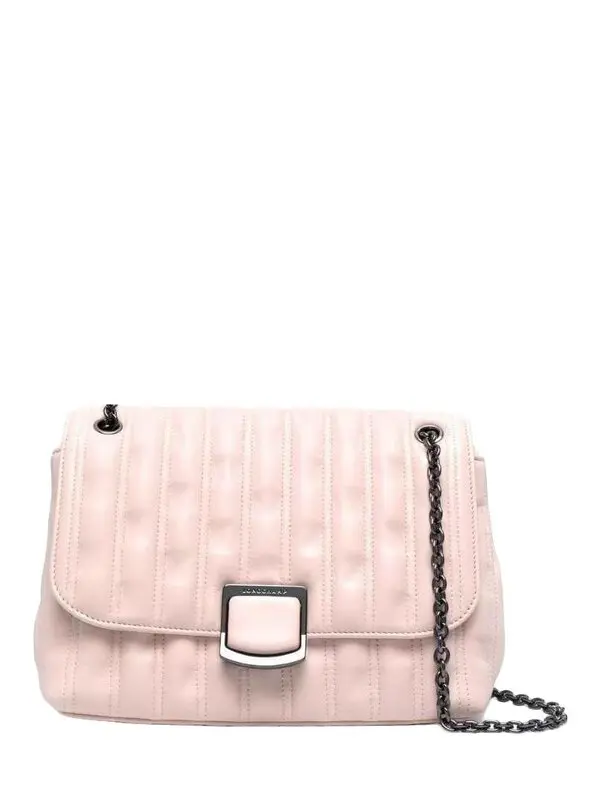 Longchamp Brioche Leather Quilted Bag - Pink