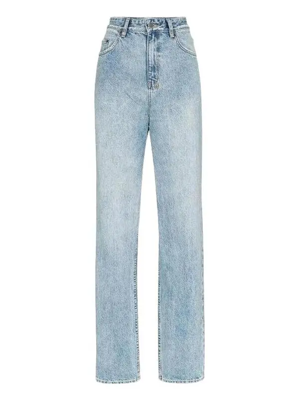 Ksubi Playback High-waisted Straight Leg Jeans - Blue