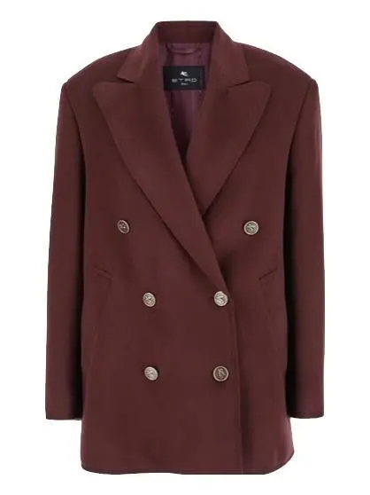 Etro Double-breasted Oversized Blazer - Bordeaux