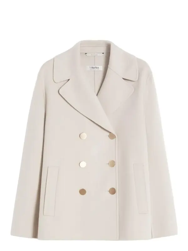 Max Mara Margot Double-breasted Tailored Wool Blazer - Sand-colored