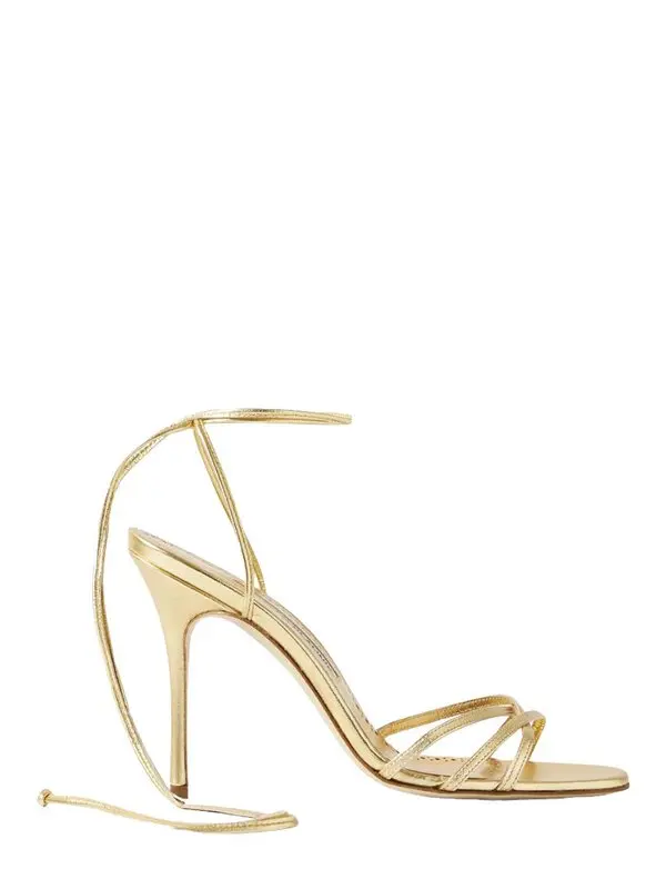 Manolo Blahnik Leva 105 High-heeled Sandals - Nude