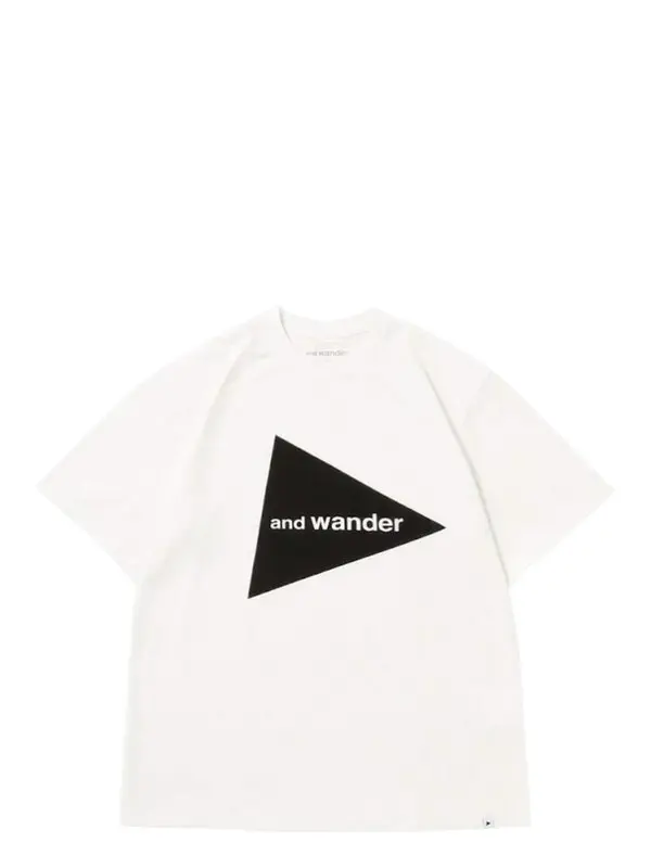 AND WANDER Large Logo T-shirt - White
