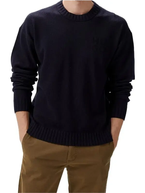 Hugo Boss Logo Intarsia Sweater - Black