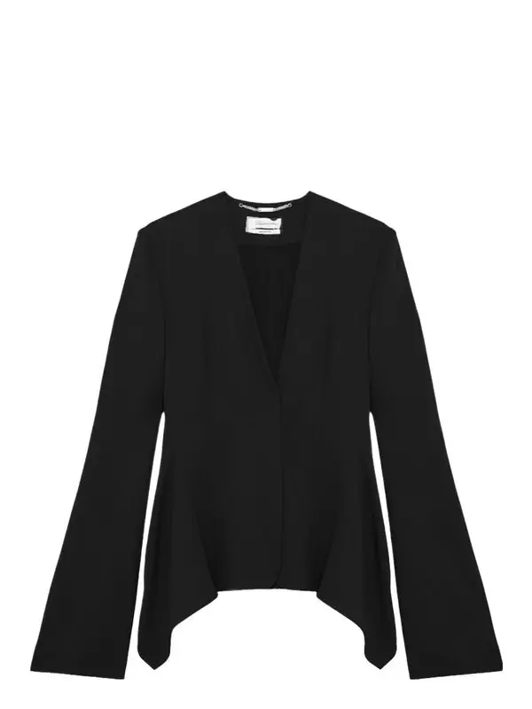 Blumarine Draped Single-breasted Blazer - Black