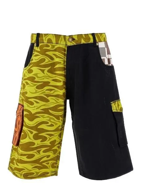 ERL Color-blocked Work Shorts - Black