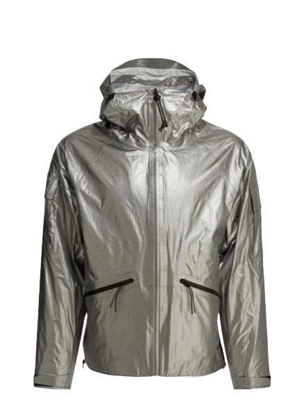 C.P. COMPANY Reflective Zip Hooded Jacket - Gray