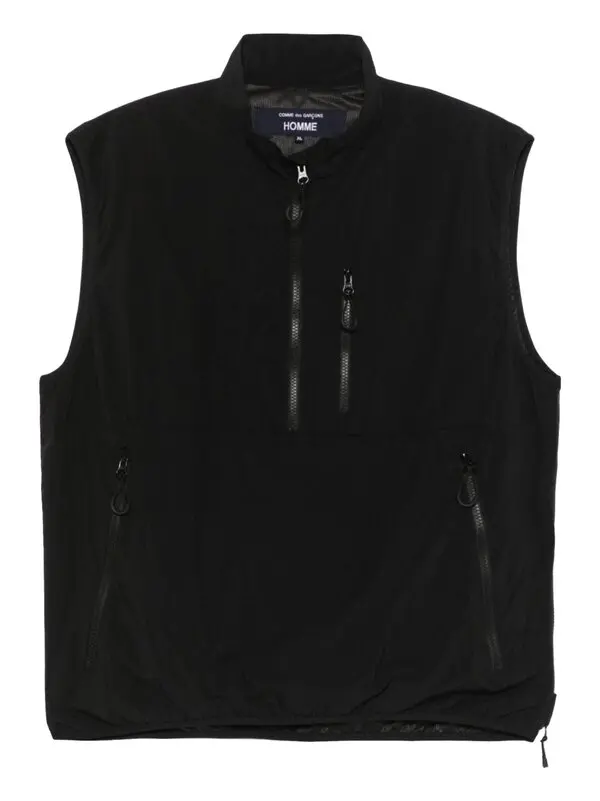 Comme Des Garçons Zipped Gilet - Black