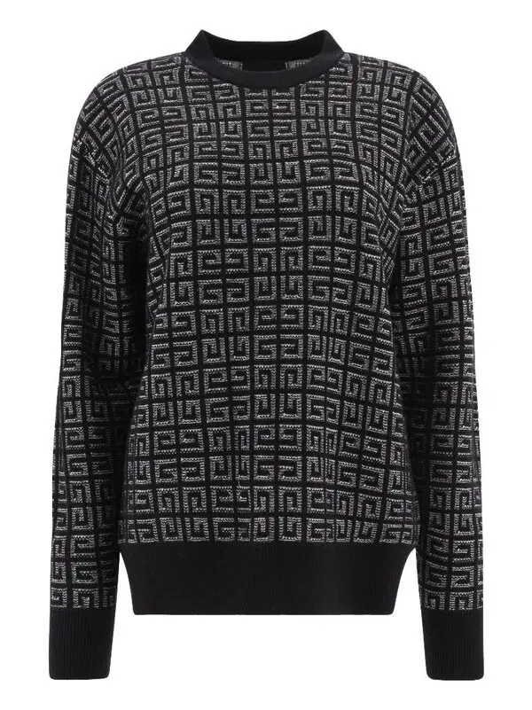 Givenchy 4g Jacquard Knit Jumper - Black