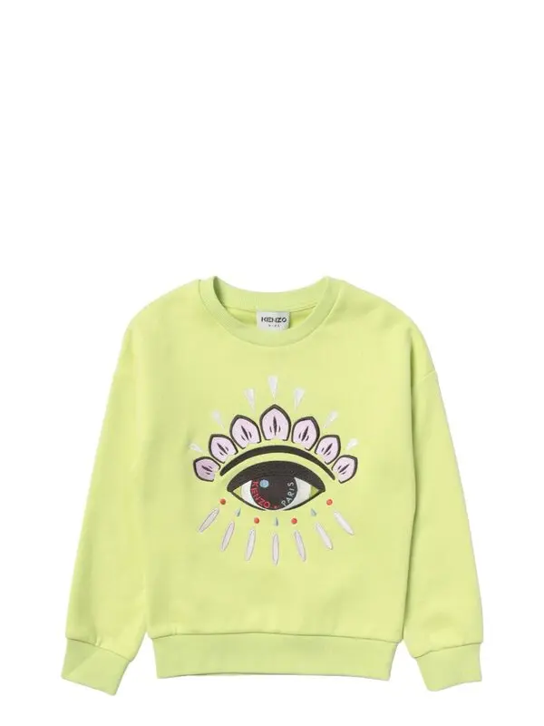 Kenzo Cotton Sweatshirt With Eye Motif - Yellow