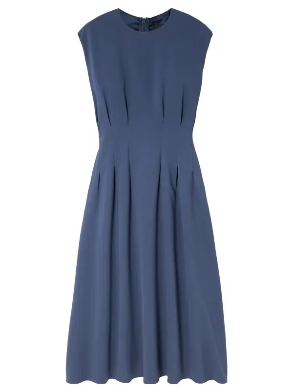 JOSEPH Pleated Midi Dress - Blue