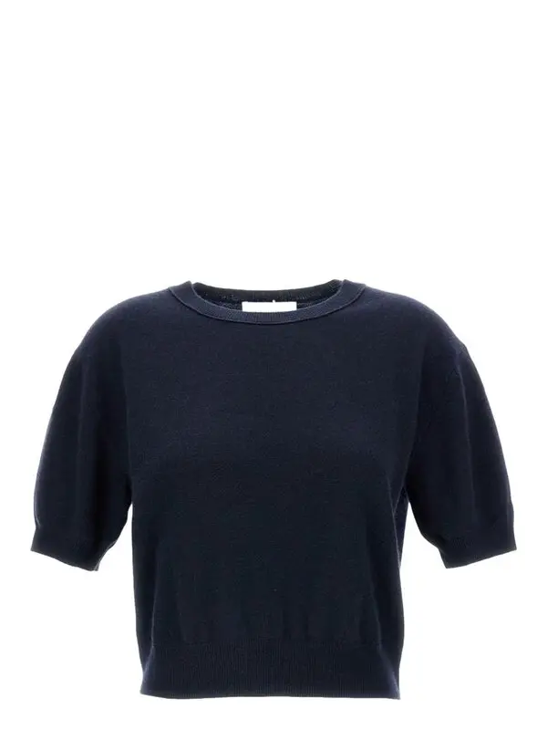 LISA YANG Ribbed Crewneck T-shirt - Black