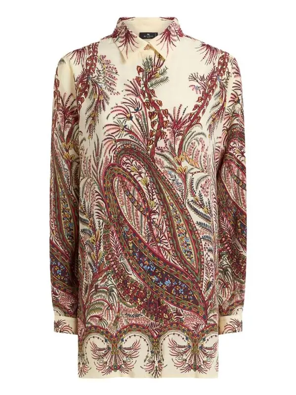 Etro Long Sleeved Paisley Patterned Shirt - Multicolour