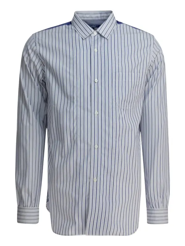 Junya Watanabe Striped Long-sleeved Shirt - Gray