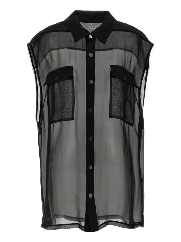 Rick Owens Jumbo Shirt - Black