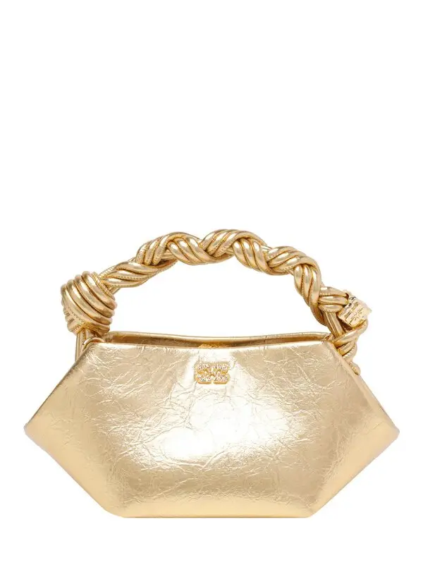 GANNI Metallic Mini Bou Bag - Nude