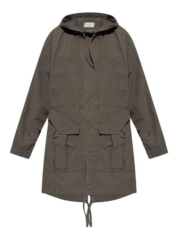 Dries Van Noten Long-sleeved Hooded Anorak - Khaki