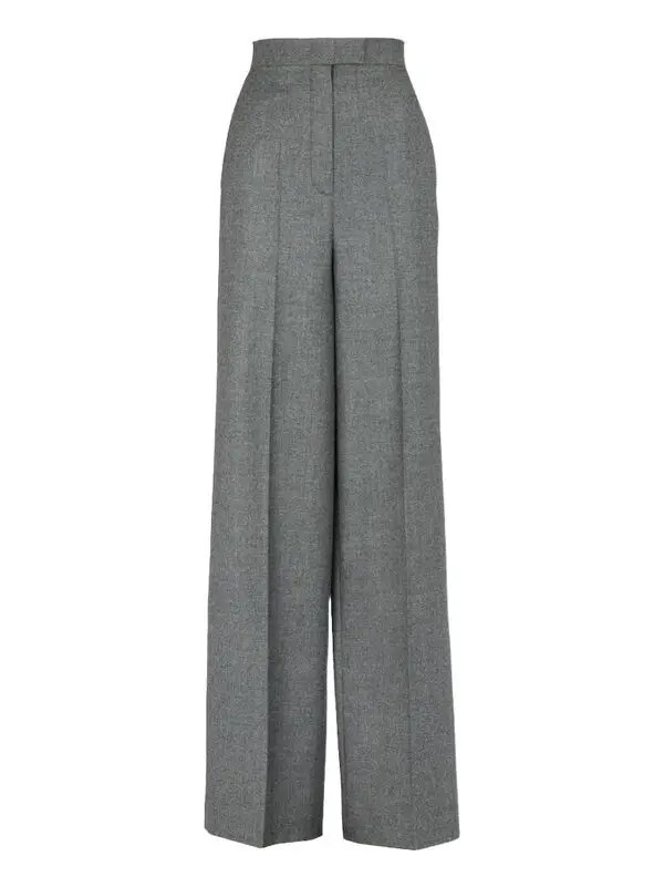 Fendi High-waist Tailored Trousers - Gray