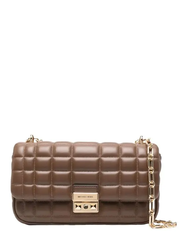 Michael Kors Quilted Chain Shoulder Bag - Brown