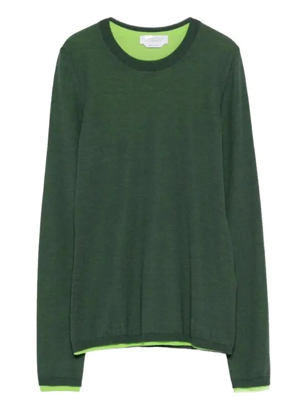 Gabriela Hearst Long-sleeved Crew Neck Sweater - Green