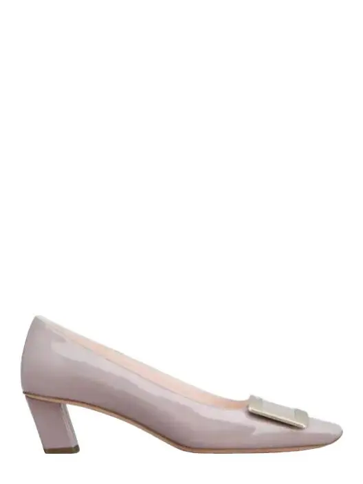 ROGER VIVIER Belle Vivier Pumps With Metal Buckle - Purple
