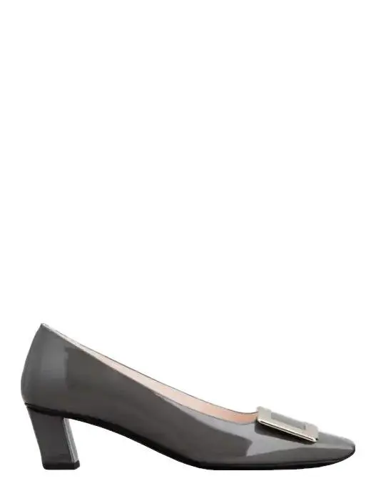 ROGER VIVIER Belle Vivier Buckle Pumps - Grey