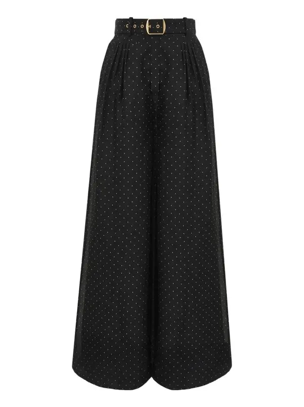 Zimmermann Dream Wide Leg Pants - Black