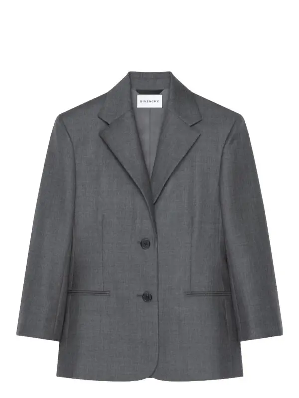 Givenchy Single-breasted Blazer - Gray Mixture