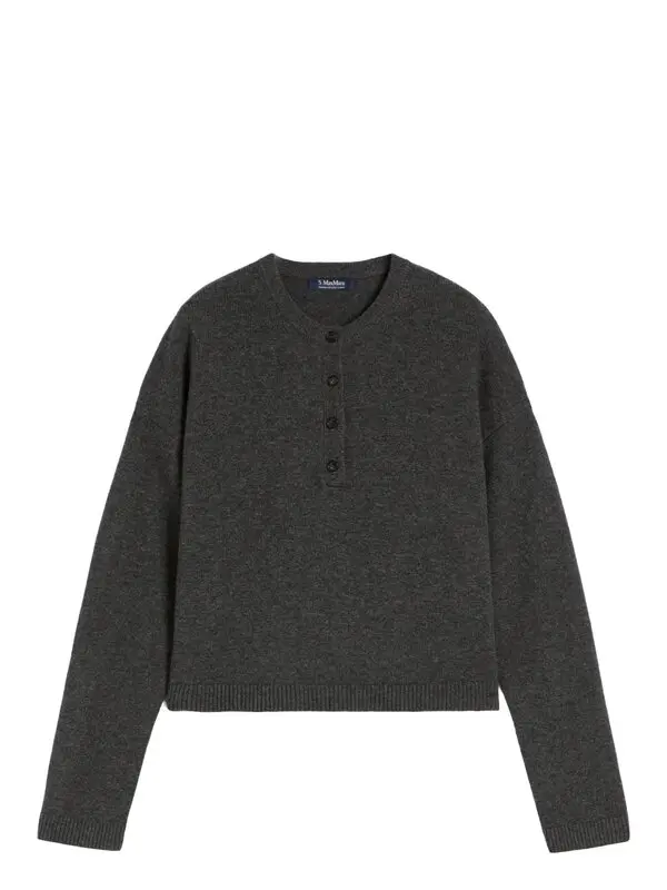 Max Mara London Crewneck Knitted Jumper - Medium Gray