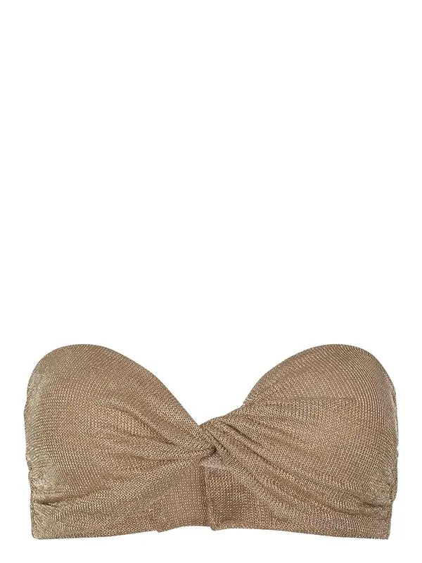 Giuseppe Di Morabito Strapless Knot Detail Top - Brown