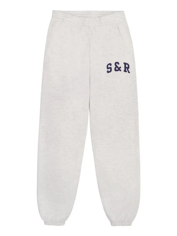 SPORTY  RICH Sporty & Rich Sr Ivy Sweatpant - Light Grey/navy