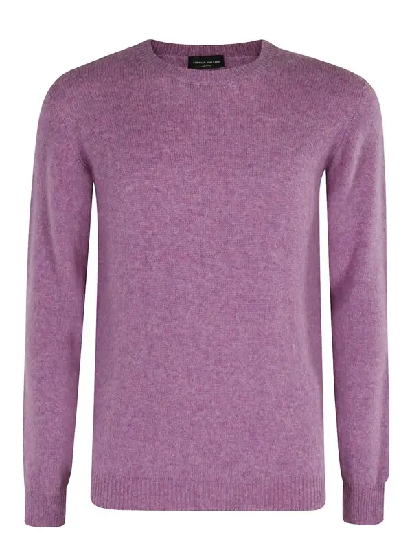 ROBERTO COLLINA Crew Neck Sweater - Purple