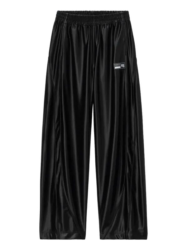 Alexander Wang Track Pants With Contrast Piping And Logo Detail - Black