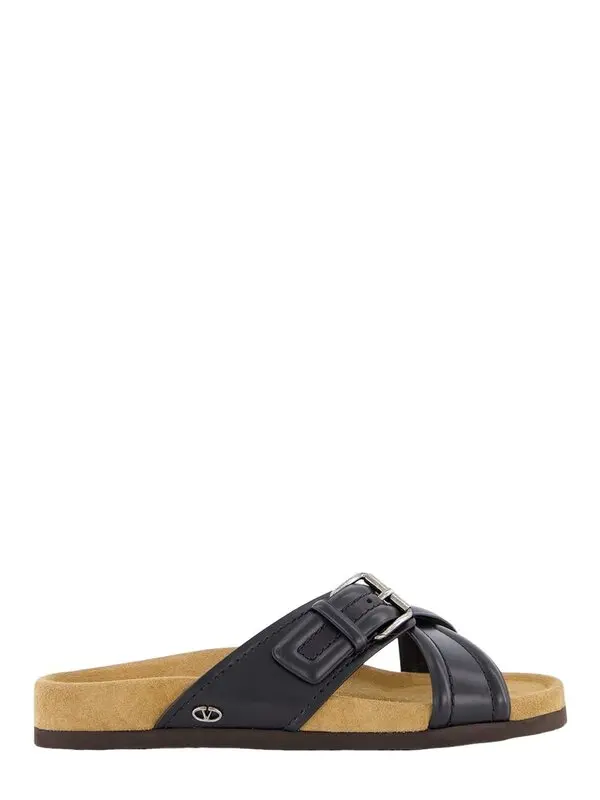 Valentino Garavani Fussfriend Leather Sandals - Black