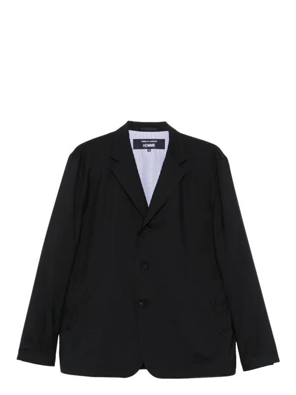 Comme Des Garçons Wool Jacket With Notch Lapel - Midnight Blue