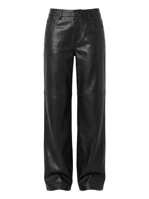 Michael Kors Button Detailed Wide Leg Pants - Black