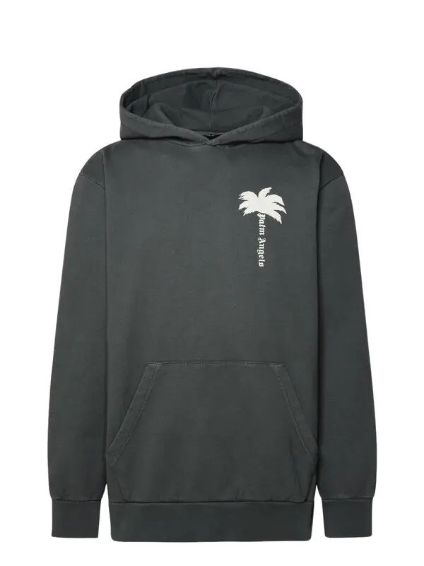 Palm Angels Printed Hoodie - Black