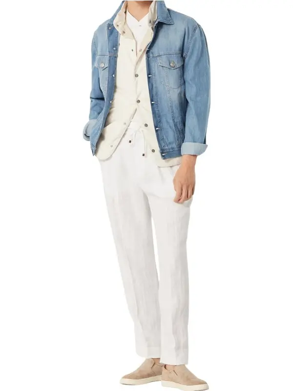 Brunello Cucinelli Lightweight Four-pocket Jacket - Denim
