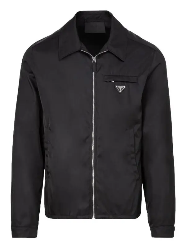 Prada Re-nylon Logo Jacket - Black