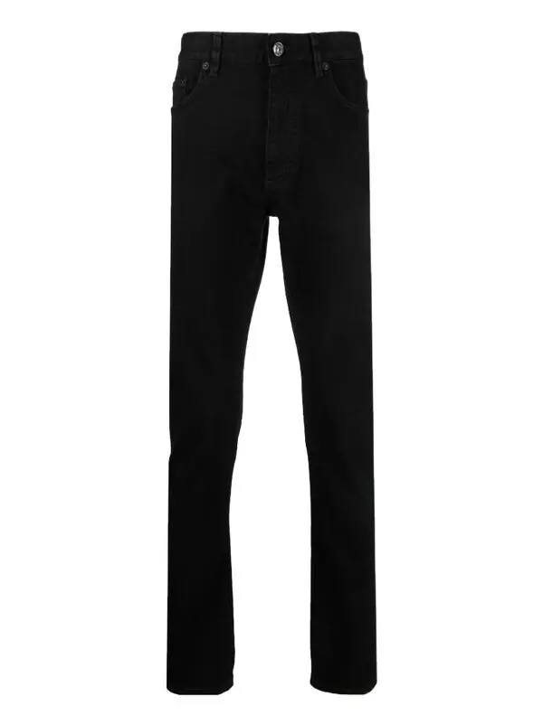 Zegna Straight-leg Fitted Jeans - Black