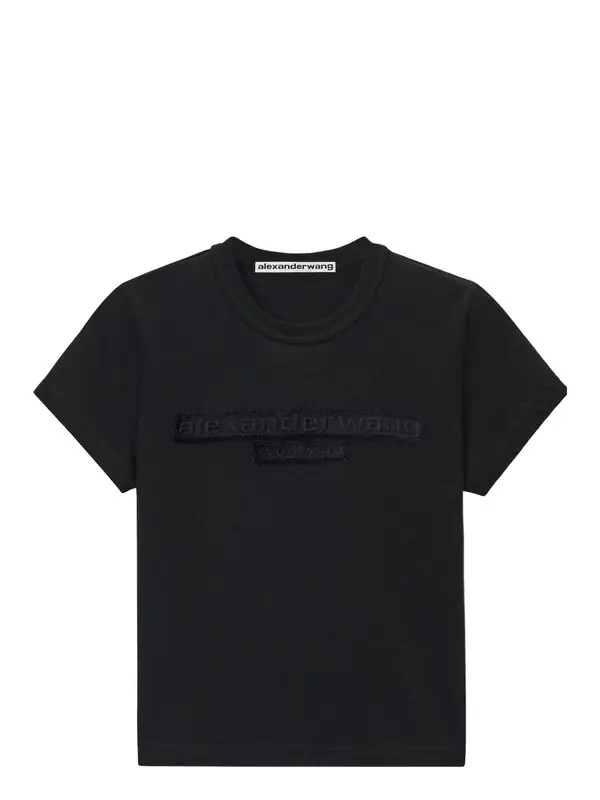 Alexander Wang Logo Patch Crewneck T-shirt - Black