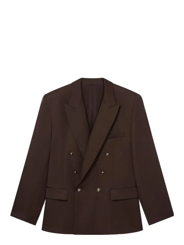 Casablanca Double-breasted Tailored Jacket With Peak Lapels - Brown